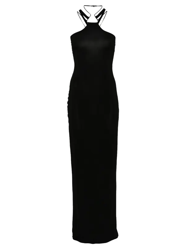 NENSI DOJAKA Multi-strap Maxi Dress - Black