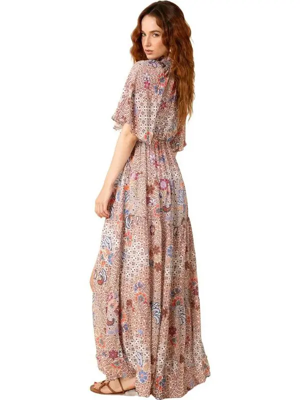 Hale Bob Lia Maxi Dress - Brown / Neutral