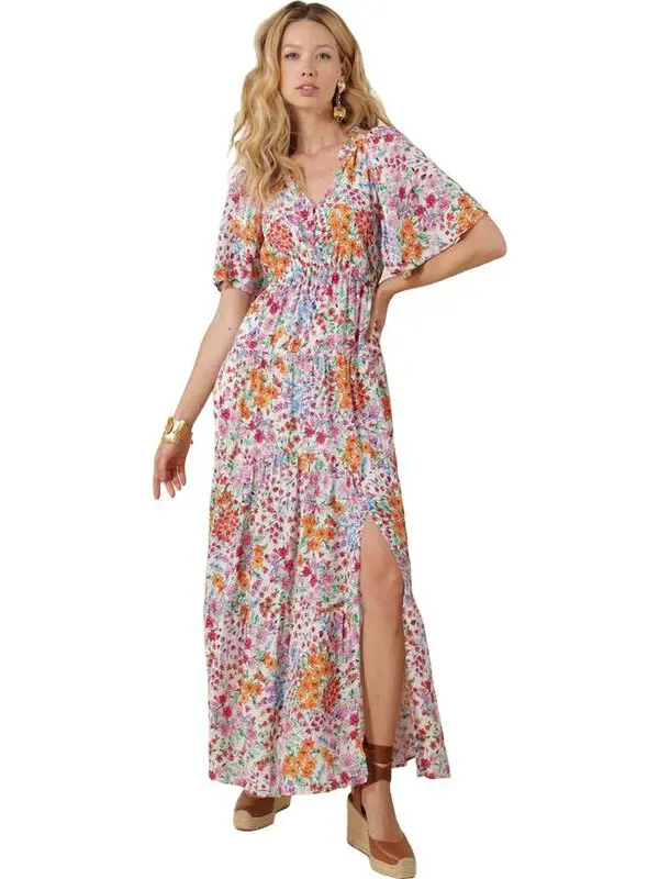 Hale Bob Lia Maxi Dress - Pink