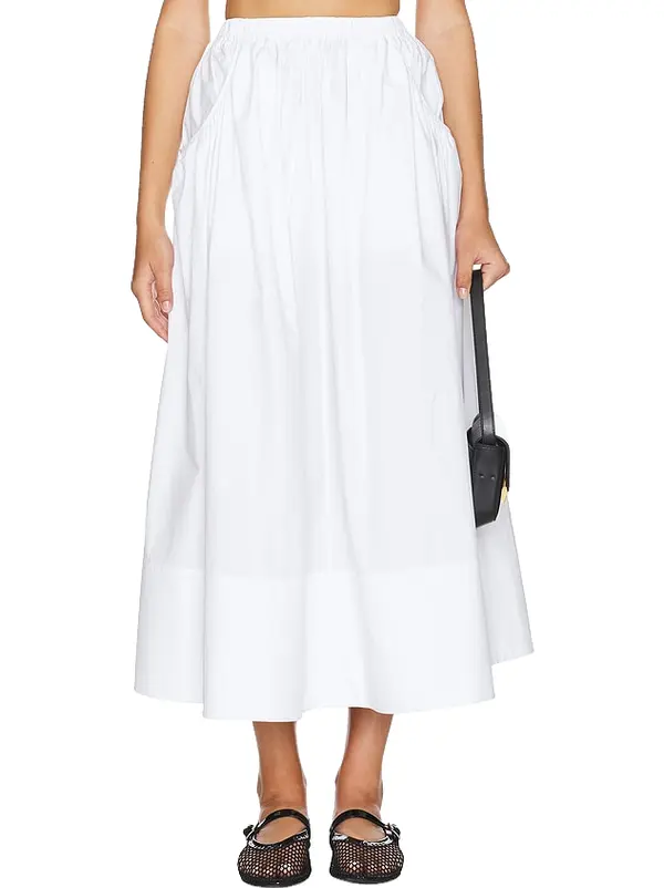 L'academie By Marianna Arman Midi Skirt - White