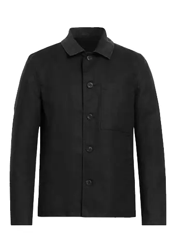 MESSAGERIE Overcoat - Black