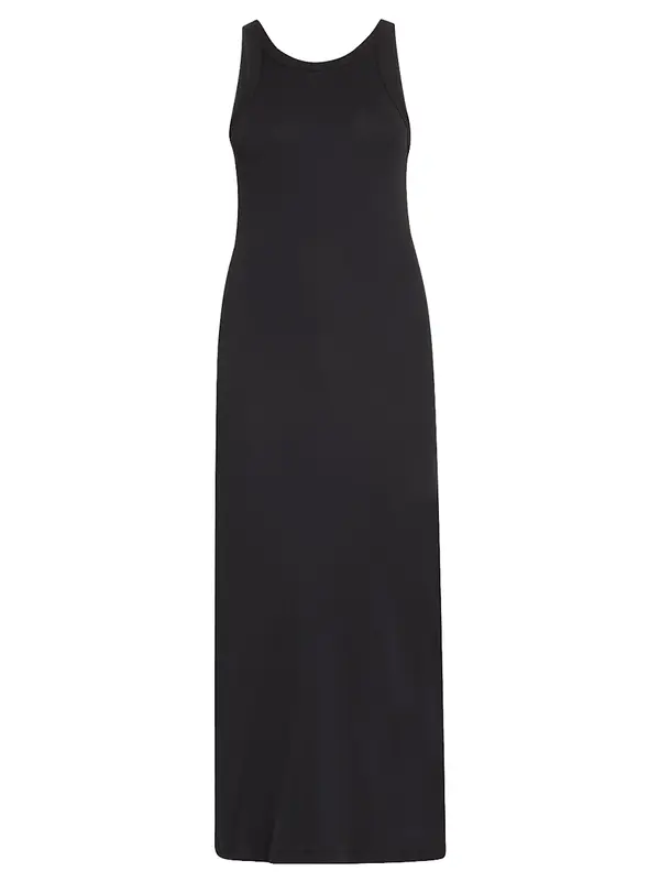 TOTÊME Curved Rib Tank Dress - Black