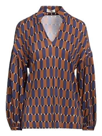 SIYU Geometric-print Top - Brown