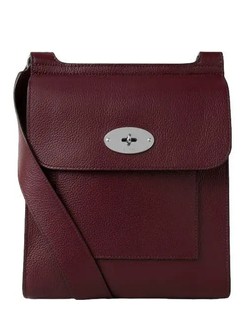 Mulberry Antony Leather Crossbody Bag - Black Cherry