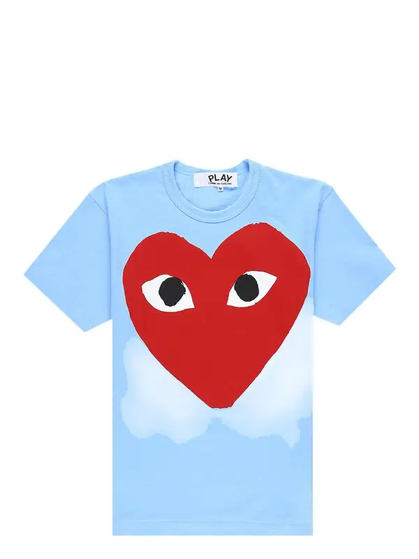 Play Comme Des Garcon Big Heart T-shirt - Blue