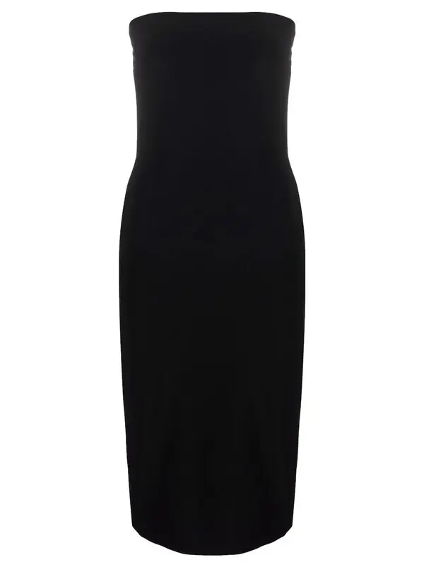 Norma Kamali Strapless Midi Dress - Black