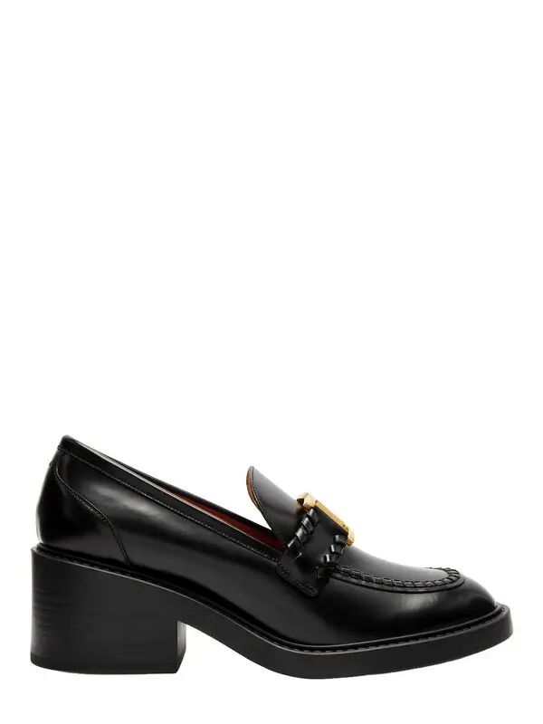 Chloé Marcie 65 Leather Loafers - Black