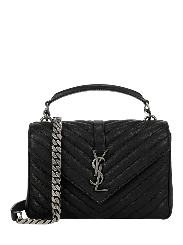 Saint Laurent College Medium Shoulder Bag - Black