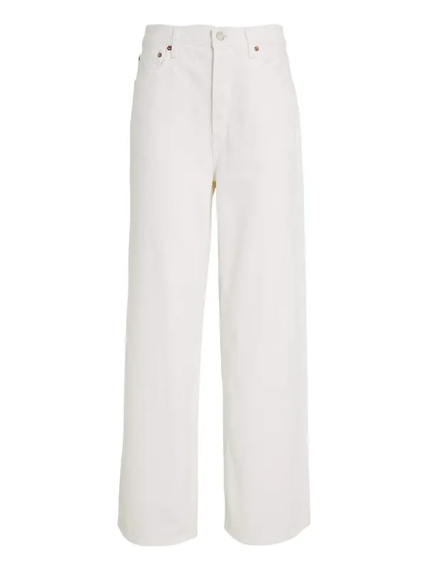 AGOLDE The Low-slung Baggy Jeans - White