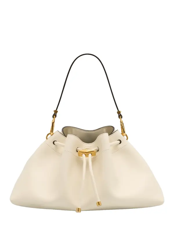 JIMMY CHOO Leather Shoulder Bag - Latte