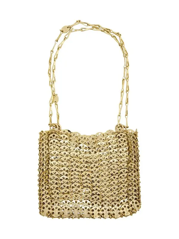 Rabanne 1969 Disc Shoulder Bag - Gold