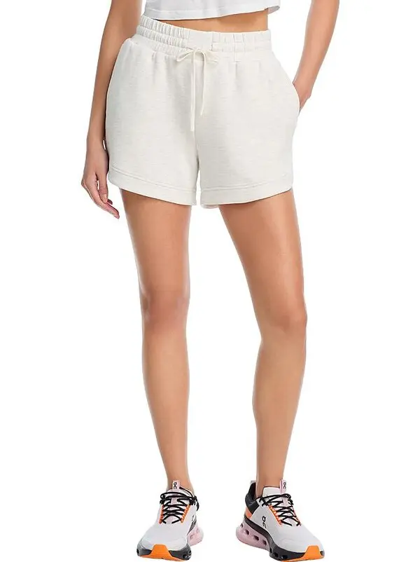 Varley Ollie High Rise Shorts - Ivory Marl