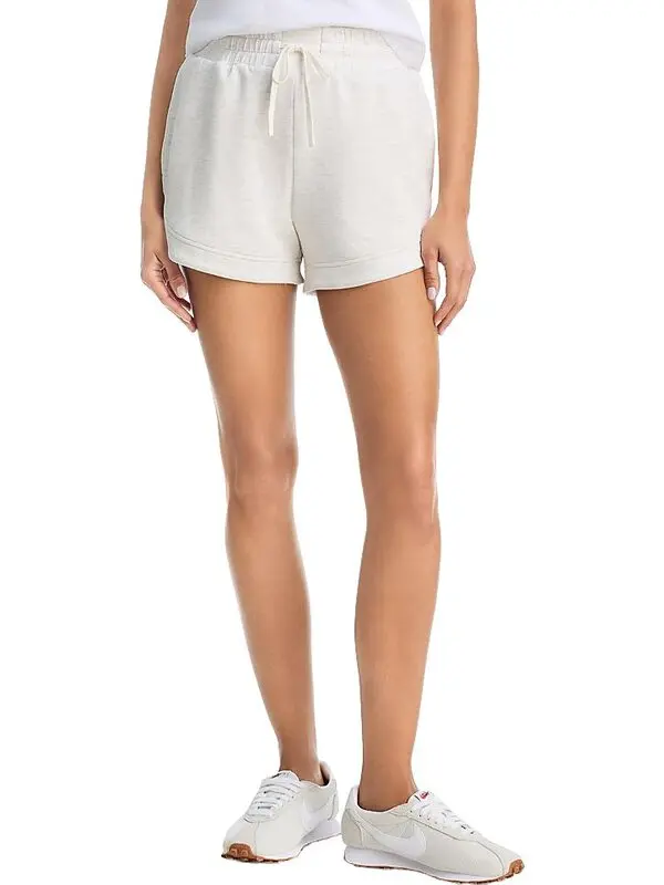 Varley Ollie High Rise Shorts - Ivory Marl