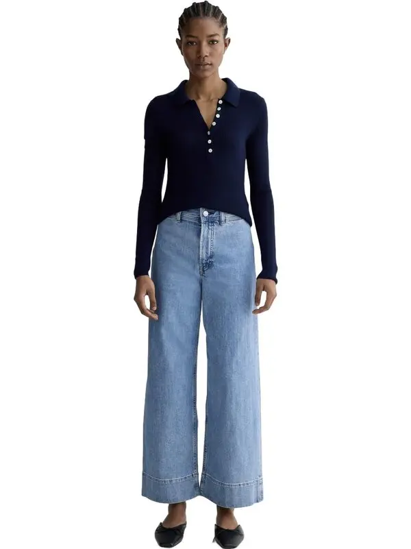 Everlane Mariner Cropped Jean - Shallow Beach