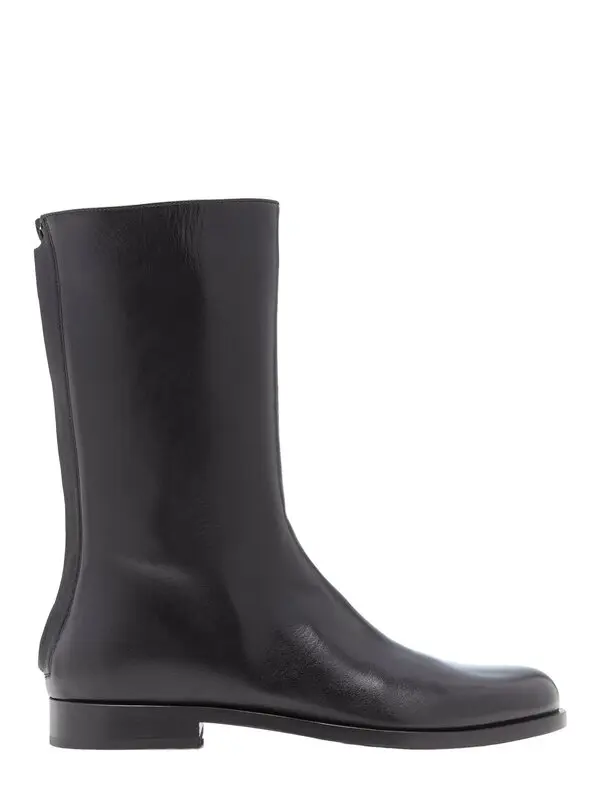 Bottega Veneta Achille Leather Boots - Black