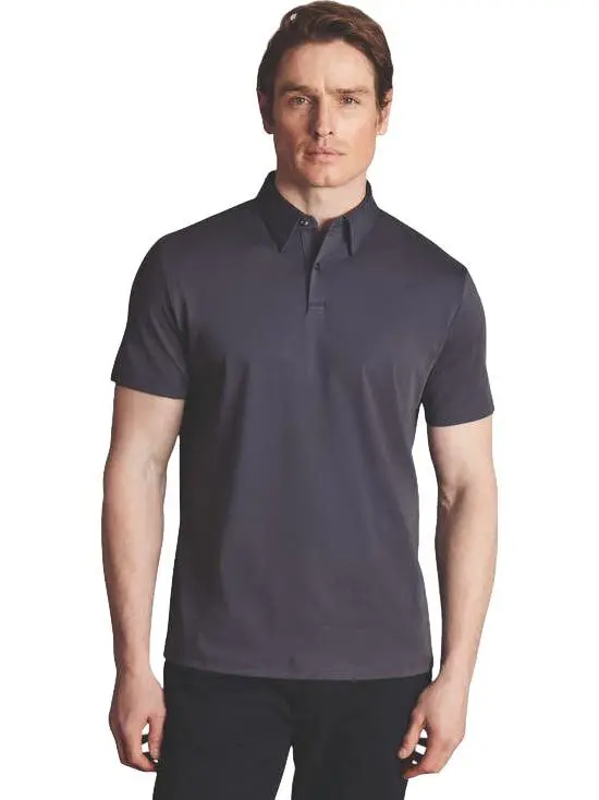 CHARLES TYRWHITT Plain Short Sleeve Jersey Polo - Dark Mauve