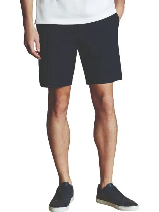 CHARLES TYRWHITT Cotton Slim Fit Shorts - Dark Navy
