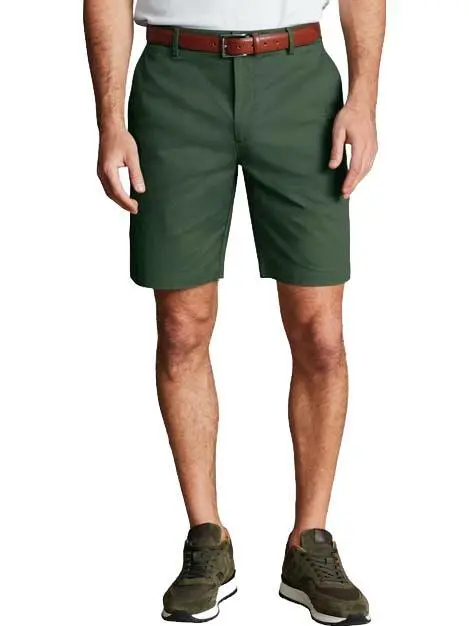 CHARLES TYRWHITT Cotton Slim Fit Shorts - Green