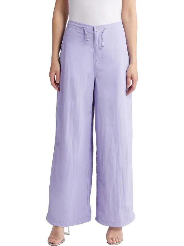 NIKKI LUND Marianna Wide Leg Trousers - Purple