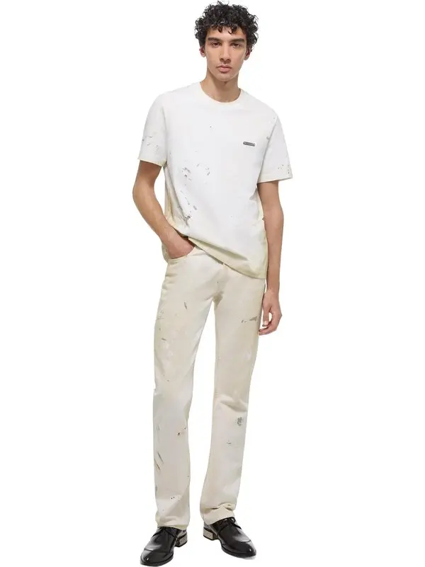 Helmut Lang Painted Relaxed Fit Tee - White