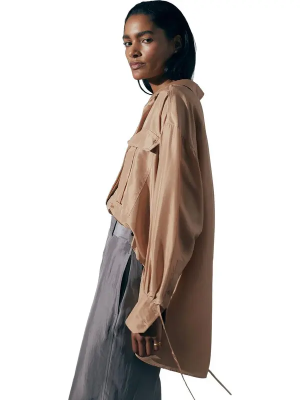 ATELIER Mirabelle Oversized Shirt - Camel