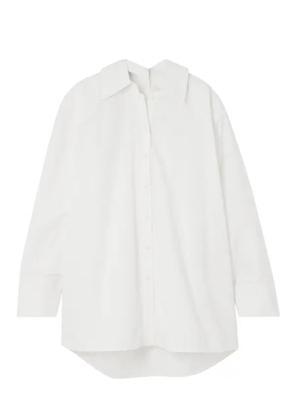 JIL SANDER Oversized Cotton-poplin Shirt - White