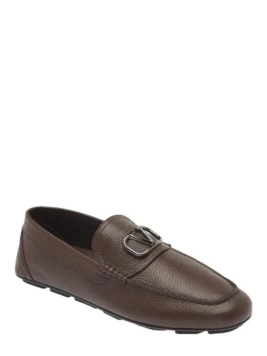 Valentino Garavani Vlogo Leather Loafers - Kg8-fondant