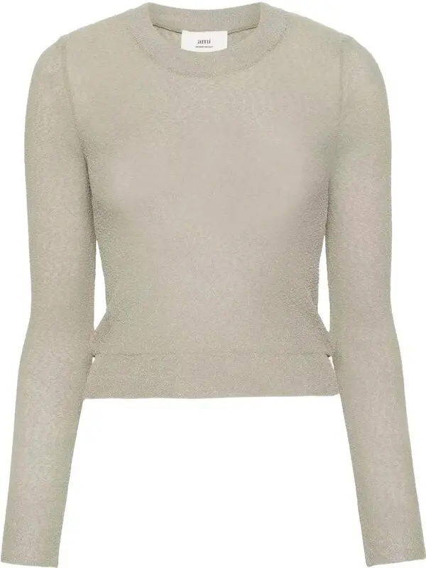 Ami Bouclé Sweater - Green
