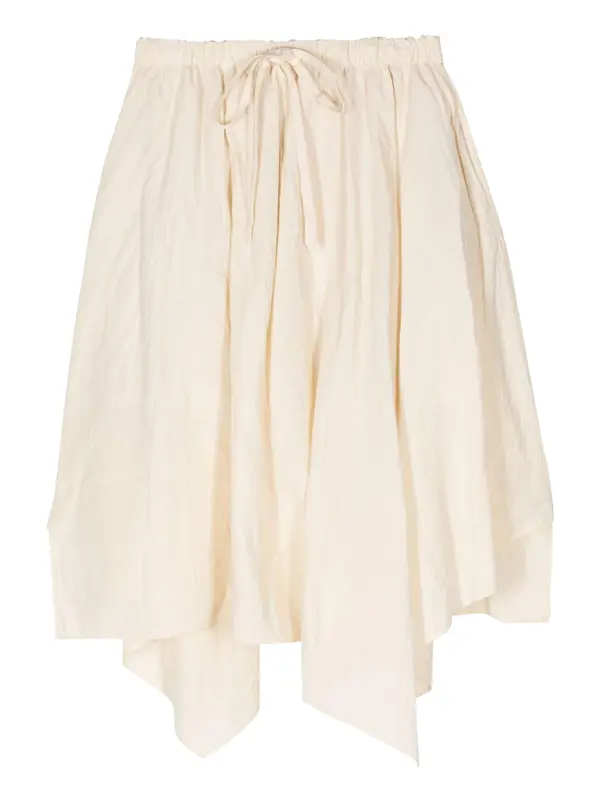 FORME D'EXPRESSION Pleated Skirt - White