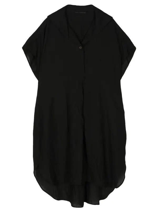FORME D'EXPRESSION Linen Mini Shirt Dress - Black