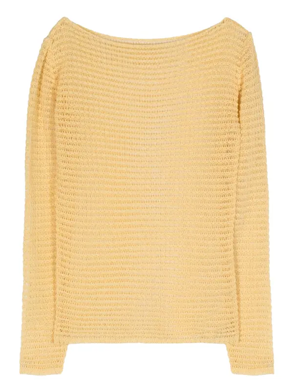 Paloma Wool Taxi Open-knit Jumper - Yellow