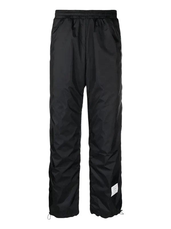 Thom Browne Logo-patch Sheer-ripstop Track Pants - Blue