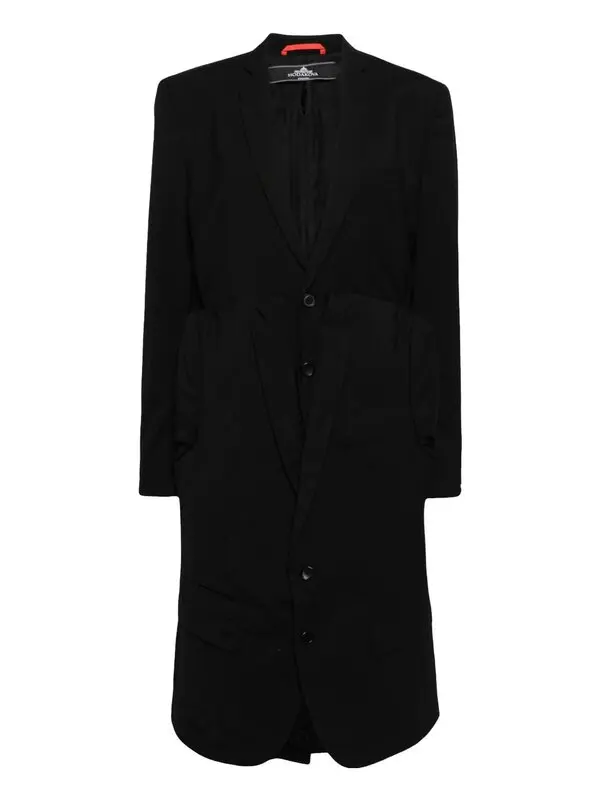 HODAKOVA Panelled Single-breasted Coat - Black