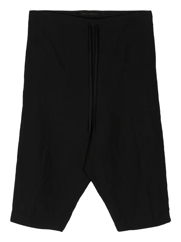 FORME D'EXPRESSION Drop-crotch Shorts - Black