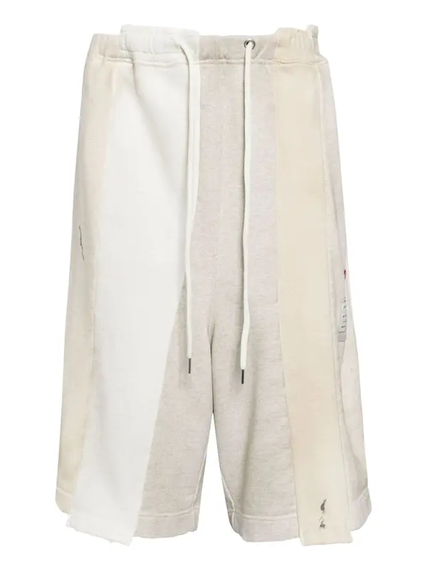 Mihara Yasuhiro Cotton Track Shorts - Neutrals