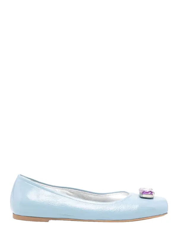 MADISON.MAISON Marion Jeweled Ballerinas - Blue