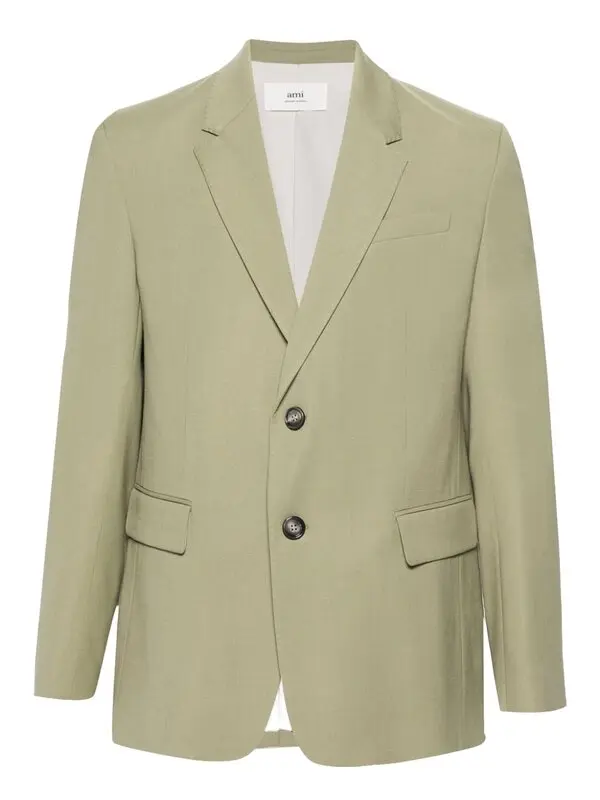 Ami Single-breasted Blazer - Green