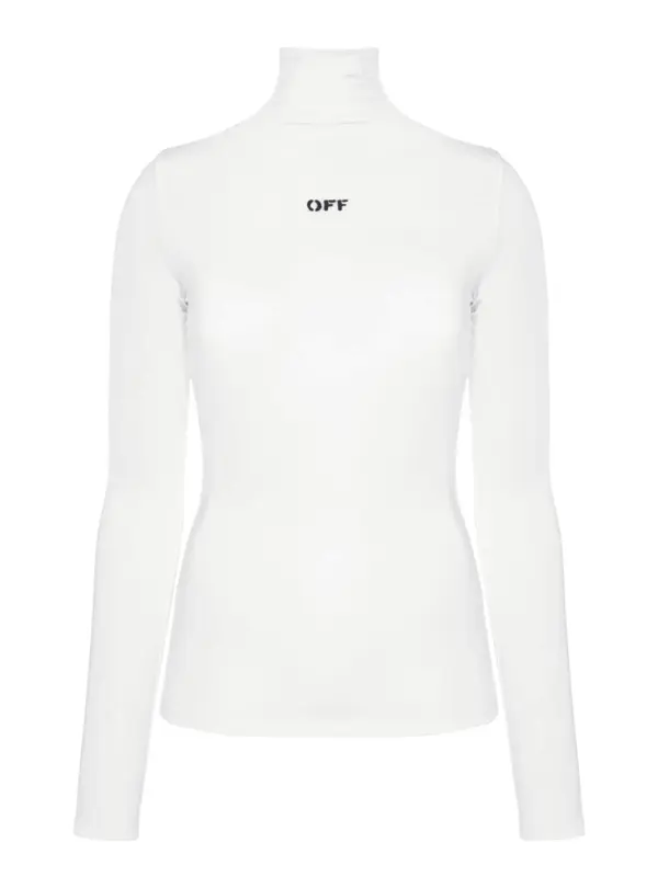 Off-White Logo-print Second-skin Top - White