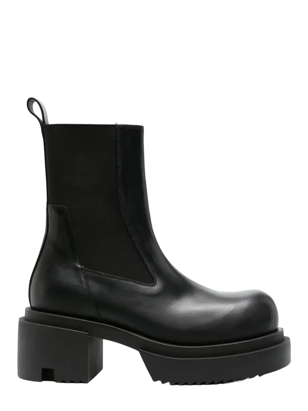 Rick Owens Beatle Bogun 60mm Leather Boots - Black
