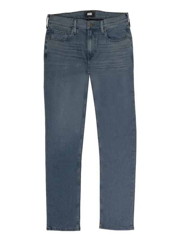 Paige Mid-rise Straight-leg Jeans - Blue