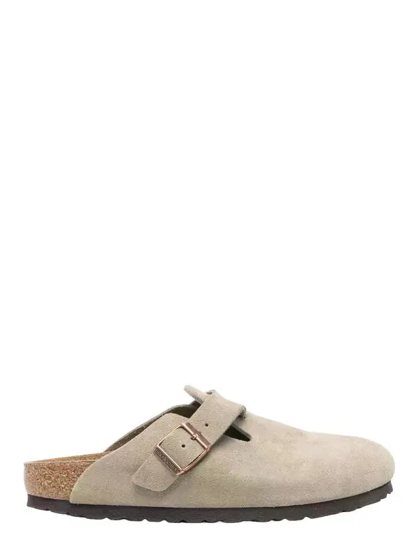 BIRKENSTOCK Boston Suede Sandals - Neutrals