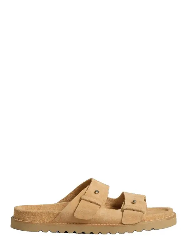 Jenni Kayne Suede Hutton Slide Sandal - Tan