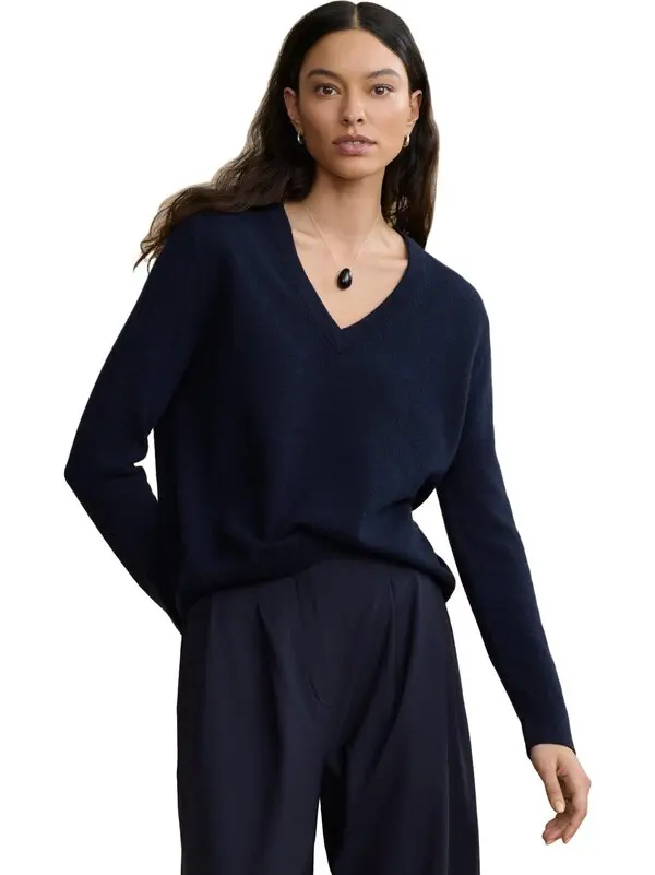 Jenni Kayne Flynn Cashmere Sweater - Navy