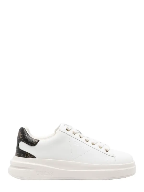 Guess Elbina Leather Sneakers - White