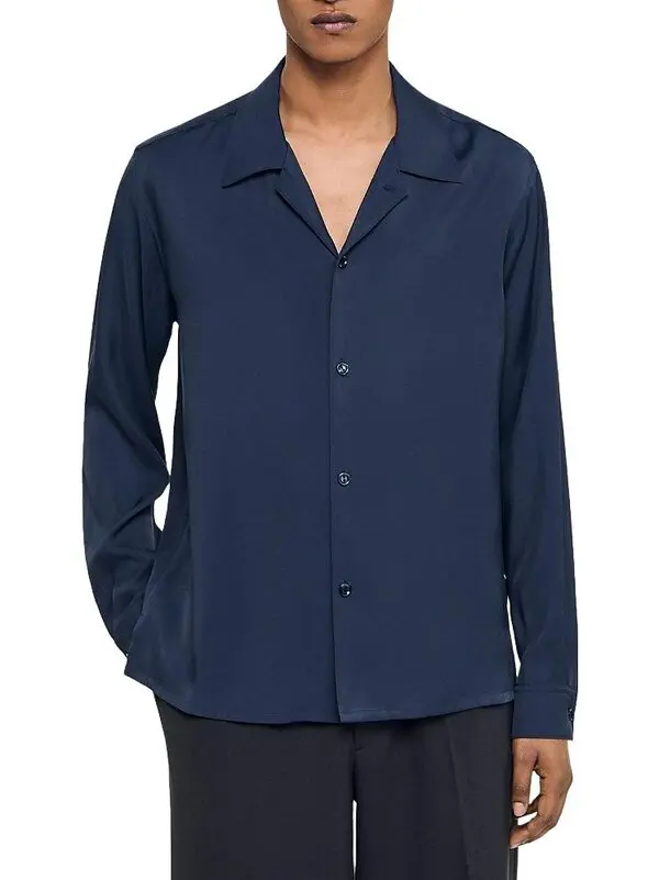 Sandro Floaty Shirt - Navy Blue