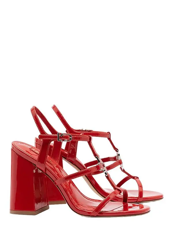 Larroude Hanna Strappy High Heel Sandals - Scarlett
