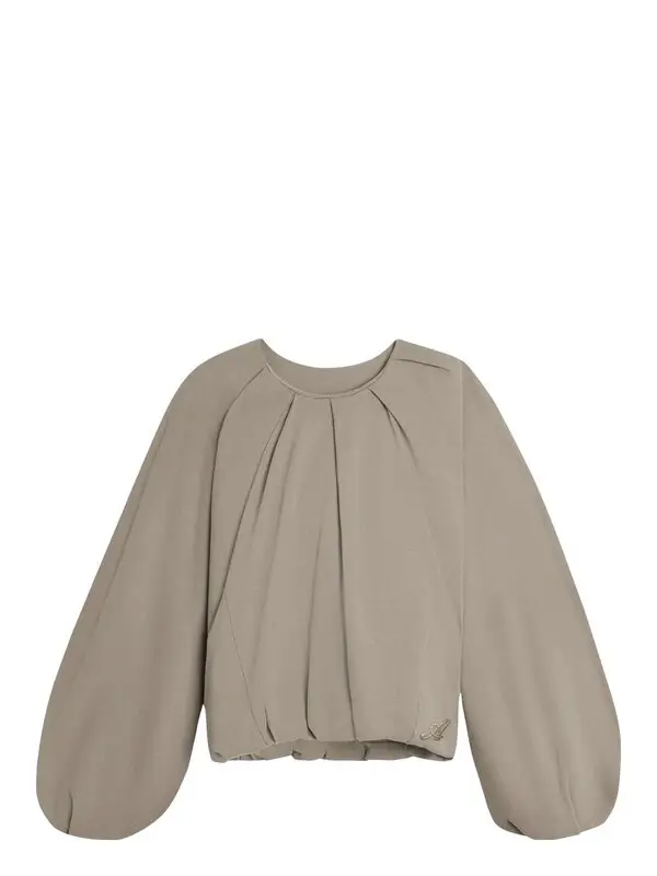 Axel Arigato Sade Gathered Top - Grey