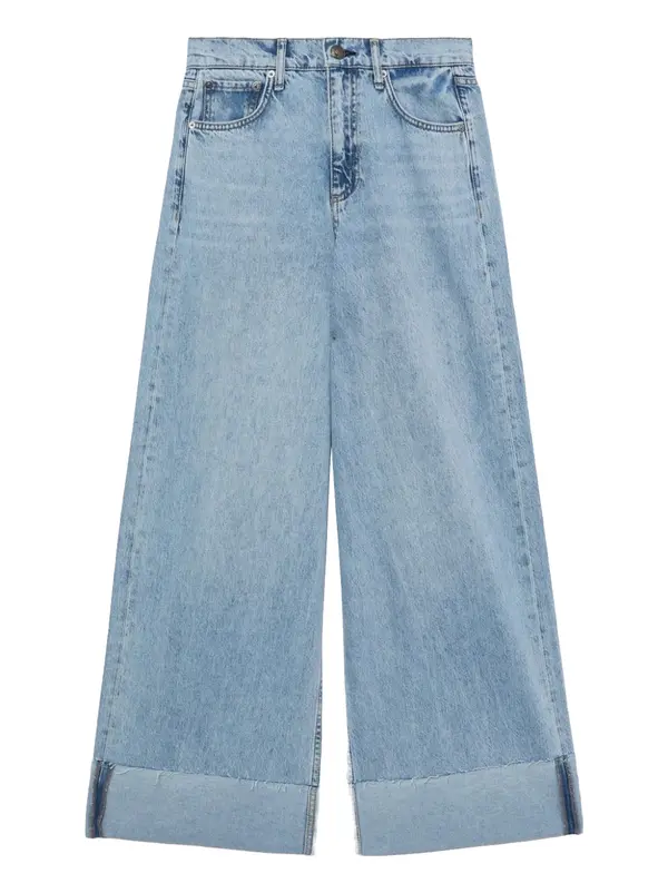 Rag & Bone Sofie High-rise Wide-leg Jeans - Blue
