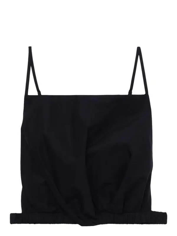 3.1 Phillip Lim Open-back Ruched Crop Top - Black