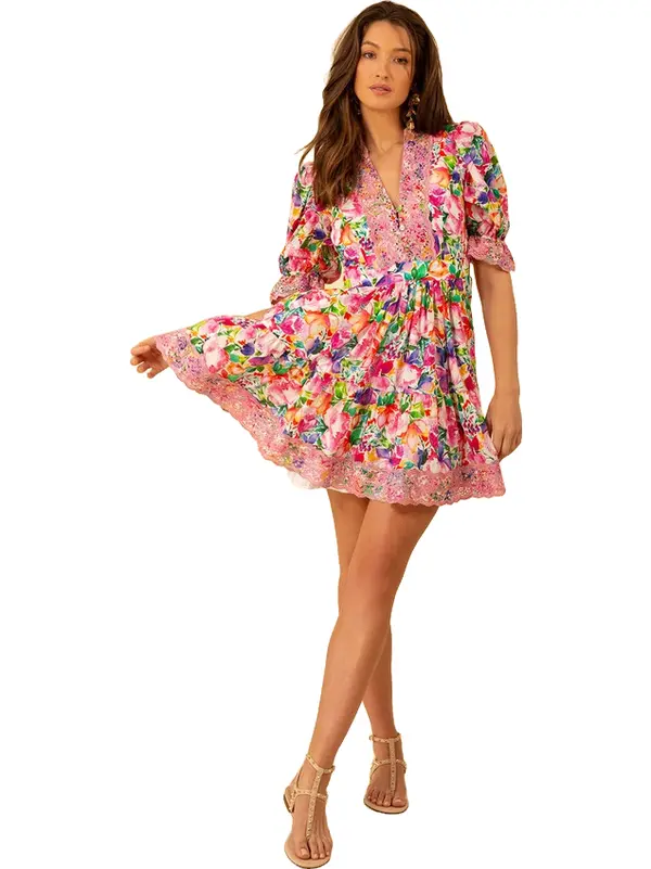 Hale Bob Madilyn Mini Dress - Pink